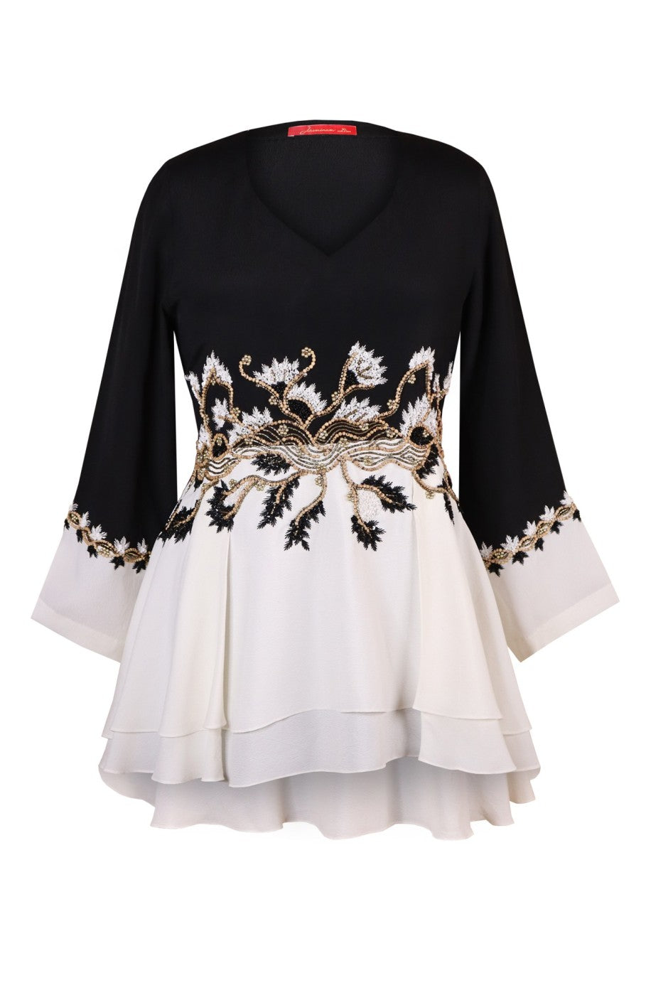 Double Layer Peplum Top – Jasminum