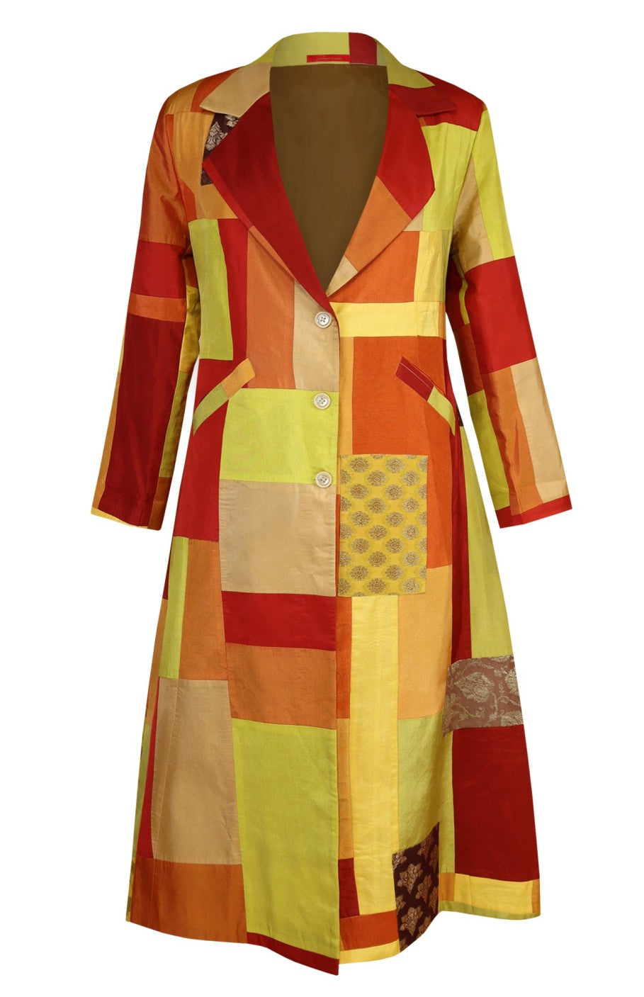 Mix Patches Overcoat – Jasminum